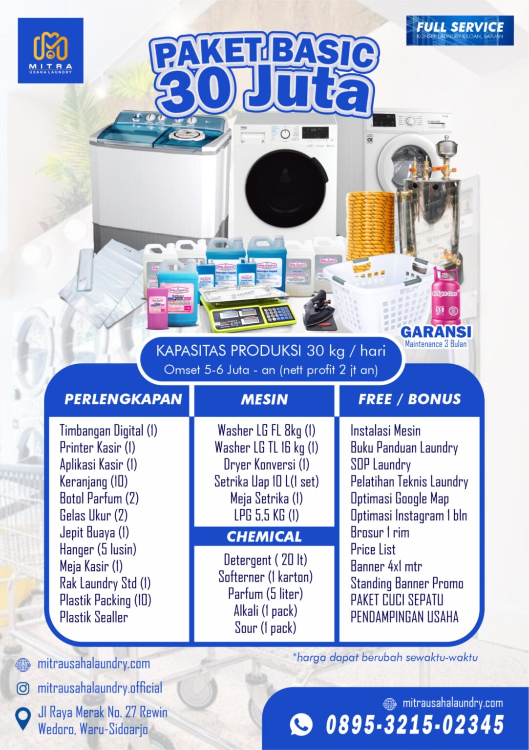 Mitra Usaha Laundry - Paket Usaha Laundry Pemula Autopilot - % Bisnis ...